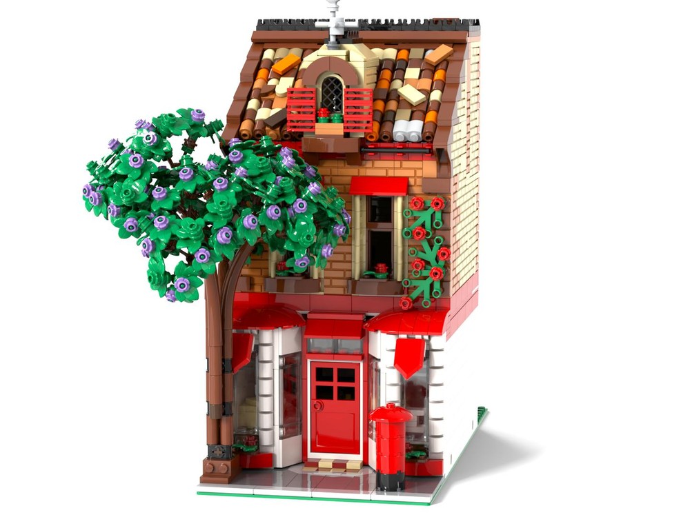 LEGO MOC Village Post Office Modular by Ryanetere | Rebrickable - Build ...