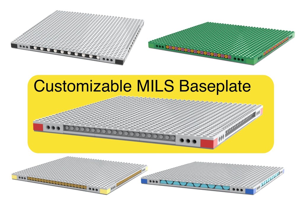 LEGO MOC MILS Baseplate with Customizable Border by ZTBricks | Rebrickable - Build with LEGO