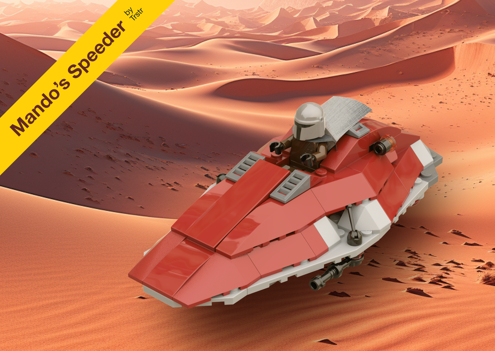 LEGO MOC Mando's Speeder by Trstr | Rebrickable - Build with LEGO