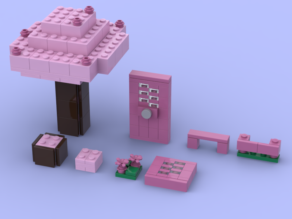 LEGO MOC Cherry Wood Pack by LegacyLego | Rebrickable - Build with LEGO