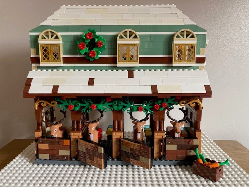 LEGO MOC Winter Village Reindeer Stables with Elf Accommodation by ...