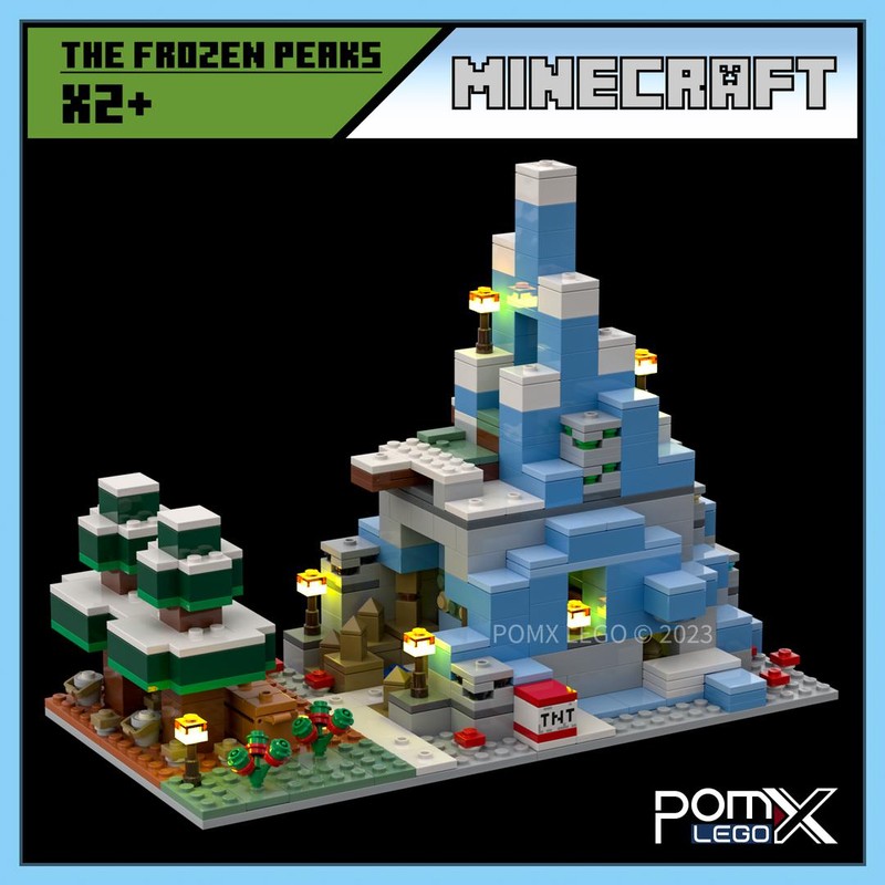 LEGO MOC The Frozen Peaks X2+ by pomx | Rebrickable - Build with LEGO