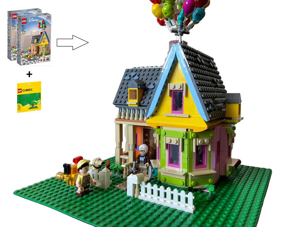 LEGO MOC-157514 'Up' House Alternate build of 2x 43217 by re-bricked ...