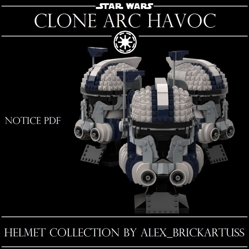 LEGO MOC Helmet Clone Arc Havoc by Alex_BricKartuss | Rebrickable ...