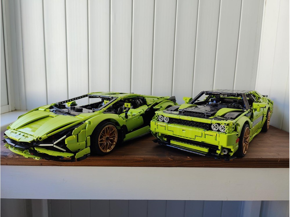 LEGO MOC Dodge Challenger PF motorized by tonych | Rebrickable - Build ...