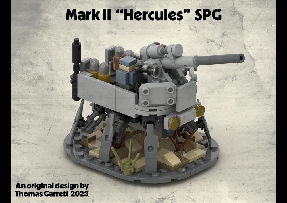 LEGO MOC Mark II "Hercules" SPG by Nosspott | Rebrickable - Build with LEGO