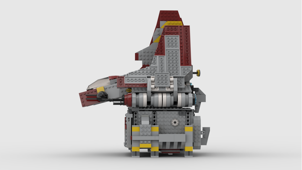 LEGO MOC Rho-class transport shuttle (Under side cargo hull and ...