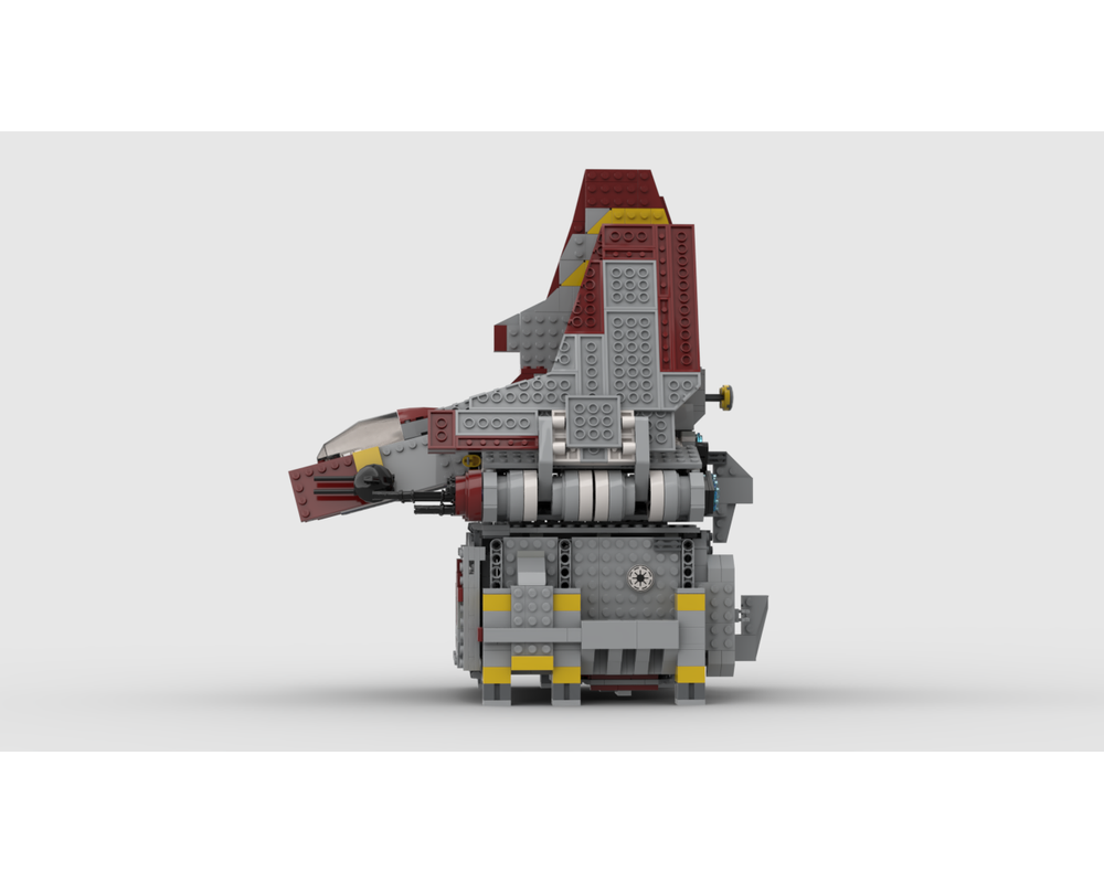 LEGO MOC Rho-class transport shuttle (Under side cargo hull and ...