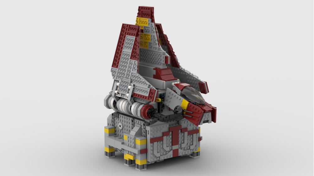 LEGO MOC Rho-class transport shuttle (Under side cargo hull and ...