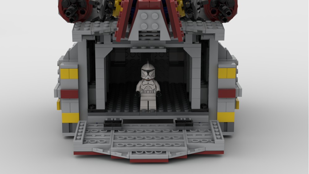 LEGO MOC Rho-class transport shuttle (Under side cargo hull and ...