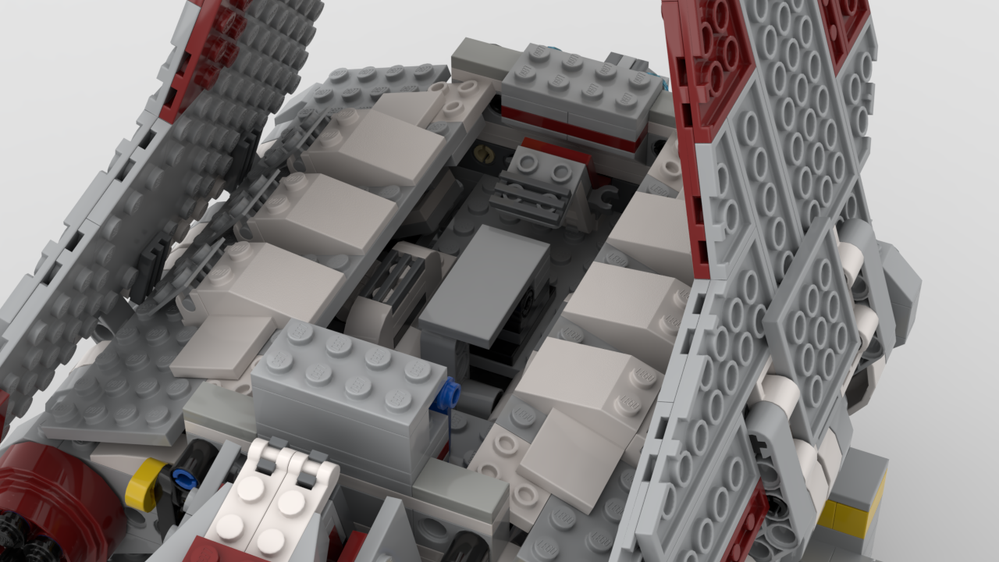 LEGO MOC Rho-class transport shuttle (Under side cargo hull and ...