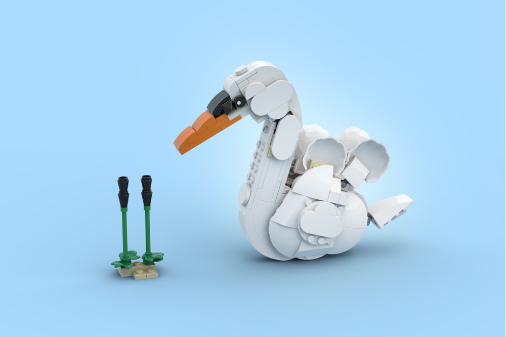 LEGO MOC 31133 Swan by Nequmodiva | Rebrickable - Build with LEGO