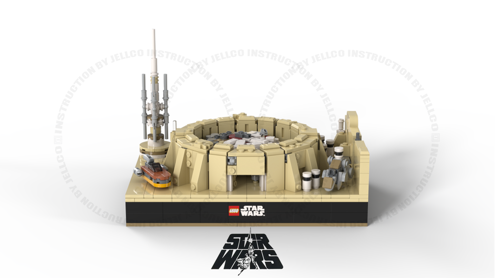 LEGO MOC Micro Diorama : Mos-Eisley M.Falcon Hangar Desktop Version by ...