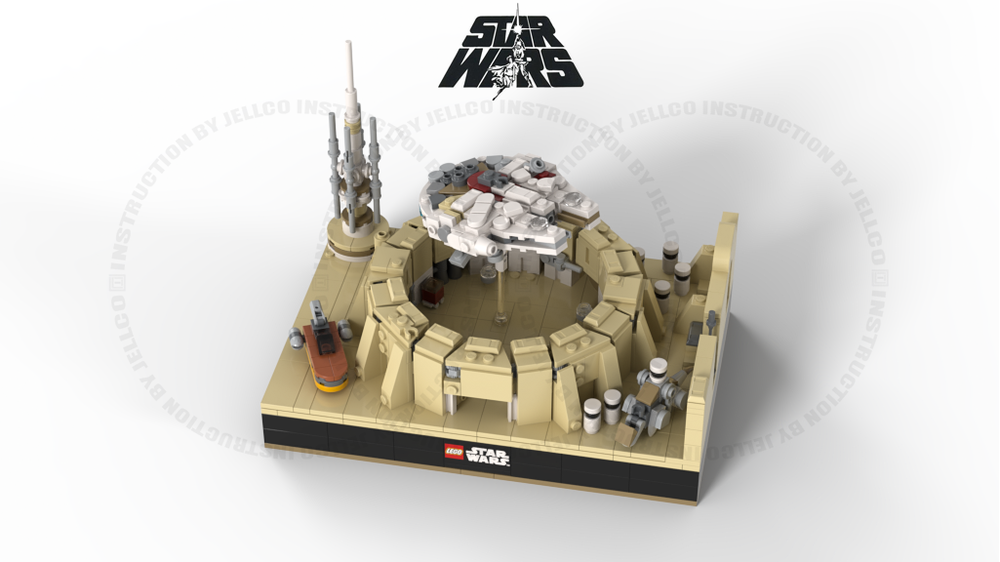 LEGO MOC Micro Diorama : Mos-Eisley M.Falcon Hangar Desktop Version by ...