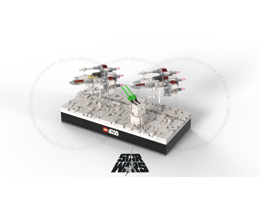 LEGO MOC Micro Diorama : Battle of Yavin XW attack Desktop Version by ...