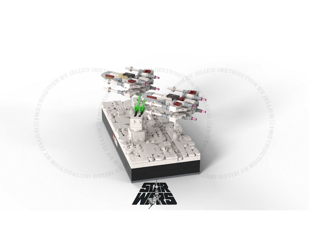 LEGO MOC Micro Diorama : Battle of Yavin XW attack Desktop Version by ...