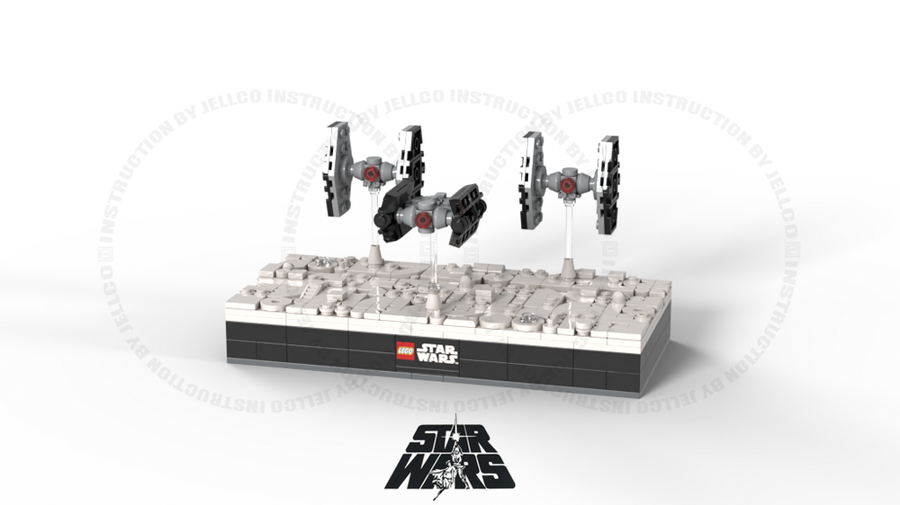 LEGO MOC Micro Diorama : Battle of Yavin T.I.E Squadron Desktop Version ...
