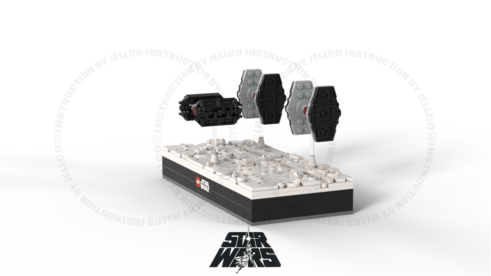 LEGO MOC Micro Diorama : Battle of Yavin T.I.E Squadron Desktop Version ...