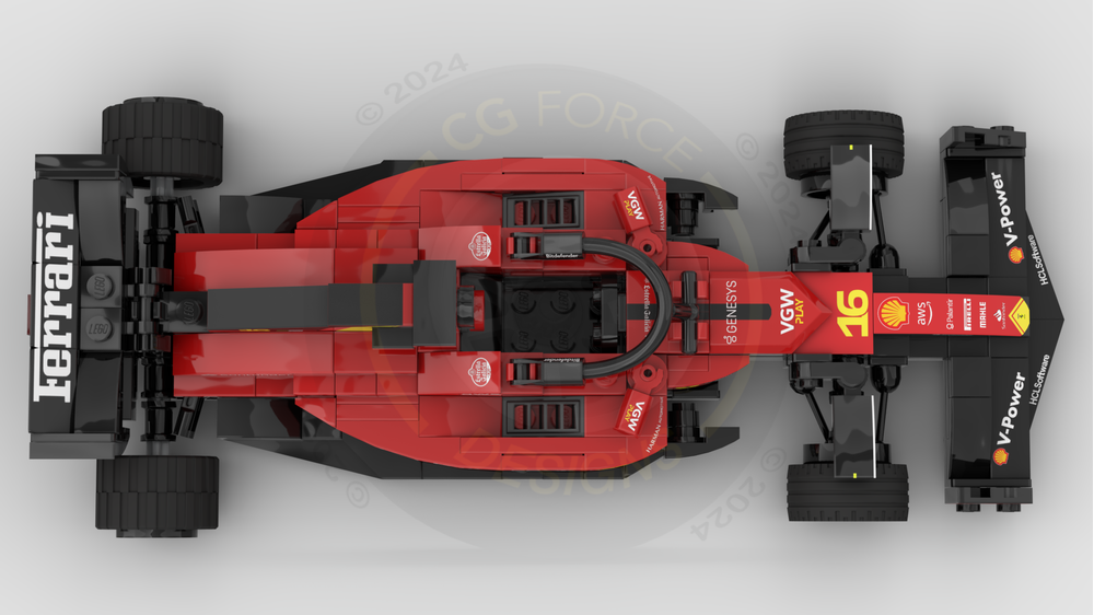 Lego Moc F1 Ferrari Sf 23 Monza By Cgforcedesigns Rebrickable
