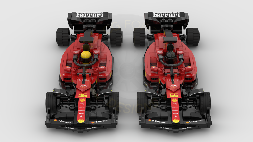 Lego Moc F1 Ferrari Sf 23 Monza By Cgforcedesigns Rebrickable