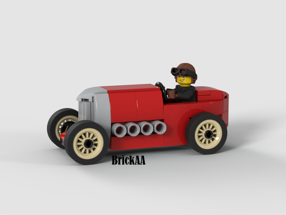 LEGO MOC Classic racing car by BrickAA | Rebrickable - Build with LEGO