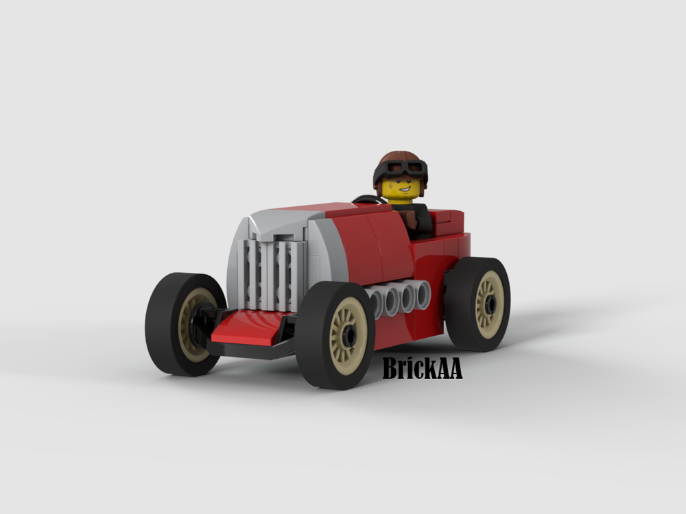Lego Moc Classic Racing Car By Brickaa Rebrickable Build With Lego