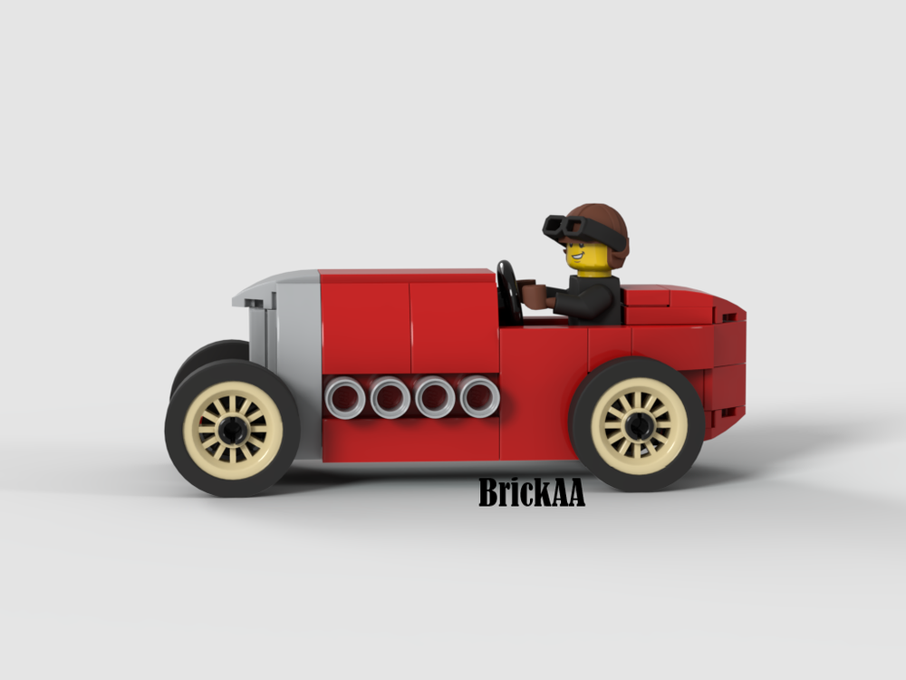 Lego Moc Classic Racing Car By Brickaa Rebrickable Build With Lego
