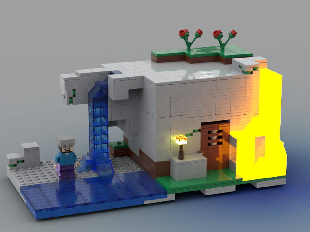 LEGO MOC The Mountain Base by LegacyLego | Rebrickable - Build with LEGO