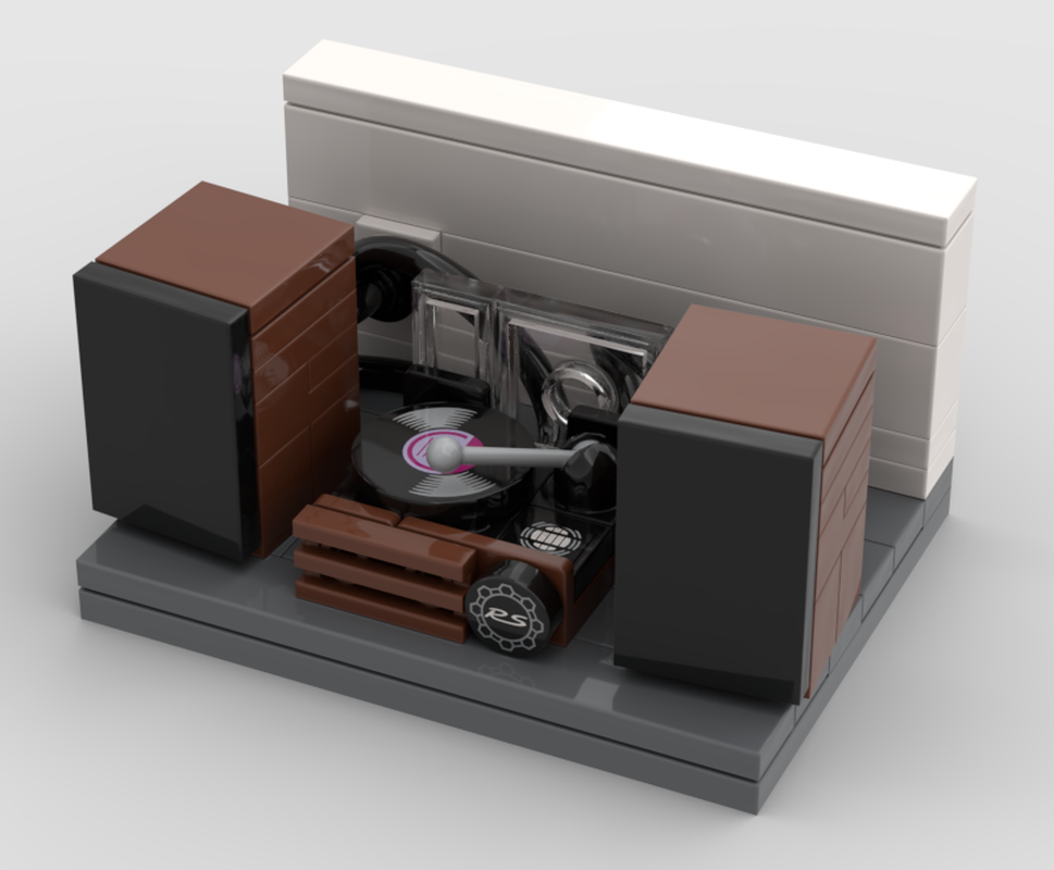LEGO MOC Old record player by Thierry | Rebrickable - Build with LEGO