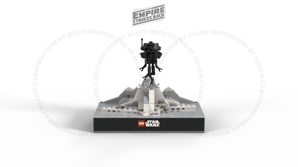 LEGO MOC Micro Diorama : Imperial Probe Droid Desktop Version by jellco ...