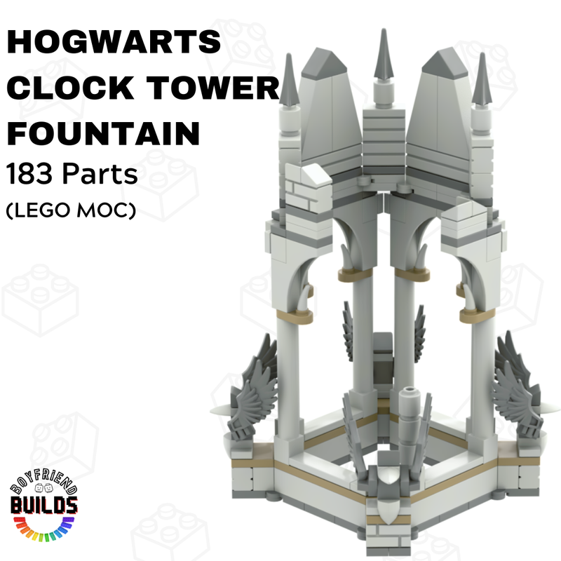 LEGO MOC HP Clock Tower Fountain by boyfriendbuilds | Rebrickable ...