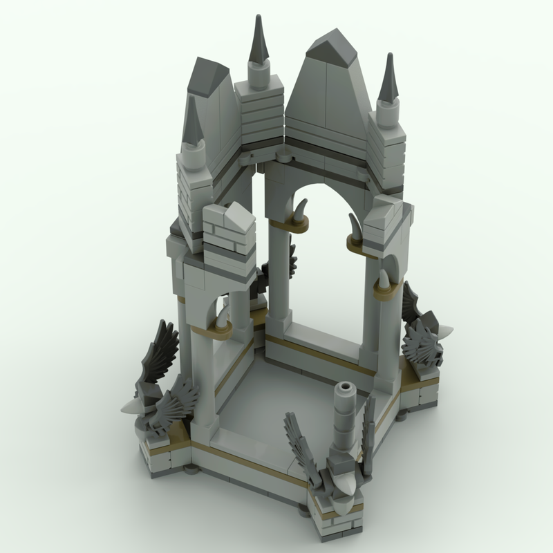 LEGO MOC HP Clock Tower Fountain by boyfriendbuilds | Rebrickable ...