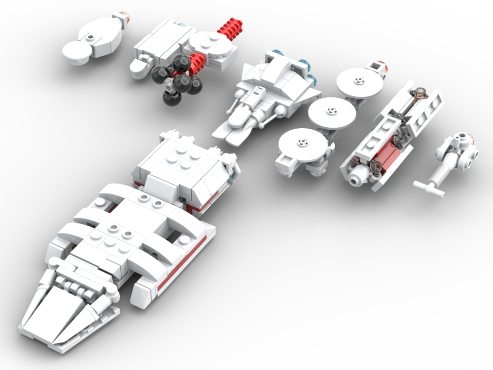 LEGO MOC Battlestar Galactica "Rag Tag Fugitive Fleet" by AOBrick34 ...