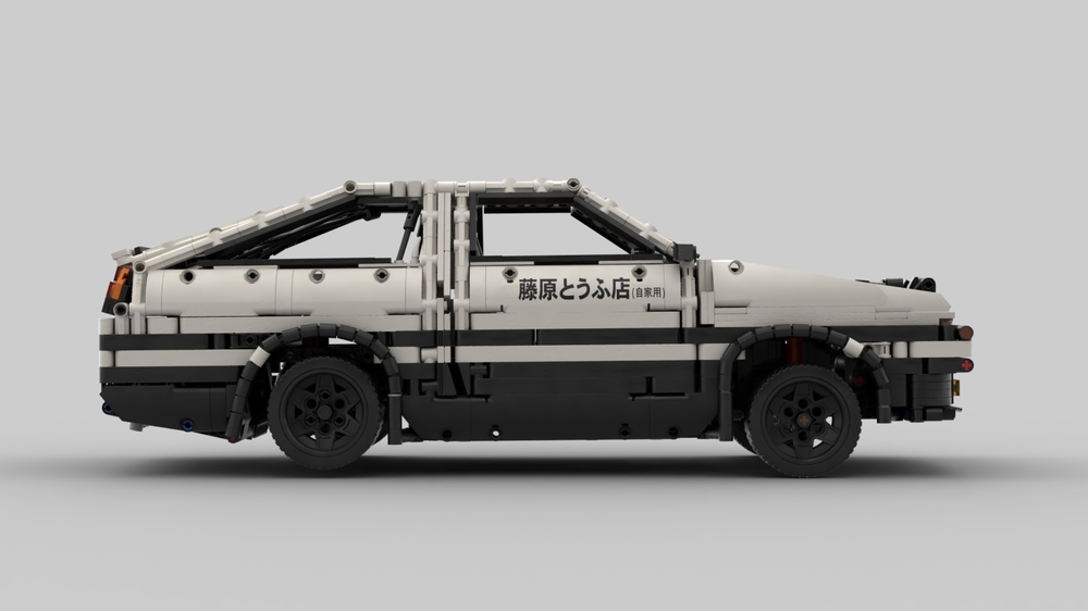 LEGO MOC 1:10 Toyota AE86 Trueno "Initial D" | Manual Version | Sticker ...