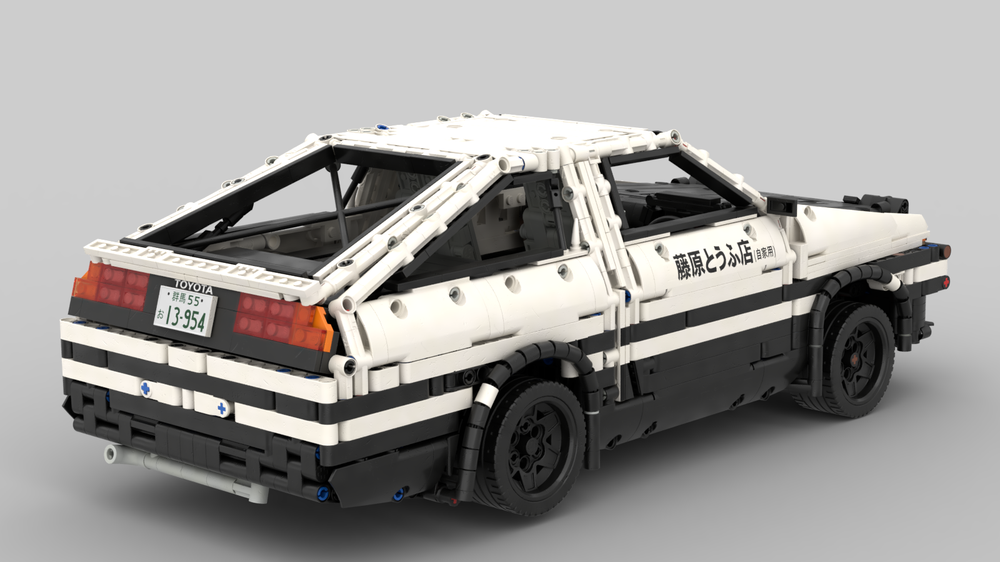 LEGO MOC 1:10 Toyota AE86 Trueno "Initial D" | Manual Version | Sticker ...