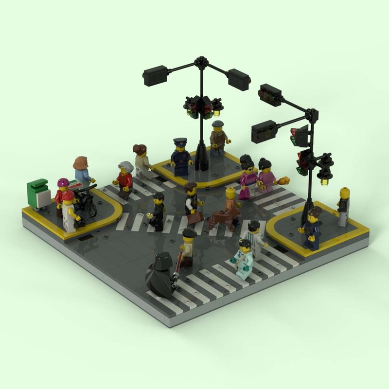 LEGO MOC The Shibuya Crossing by porklegoguy | Rebrickable - Build with ...