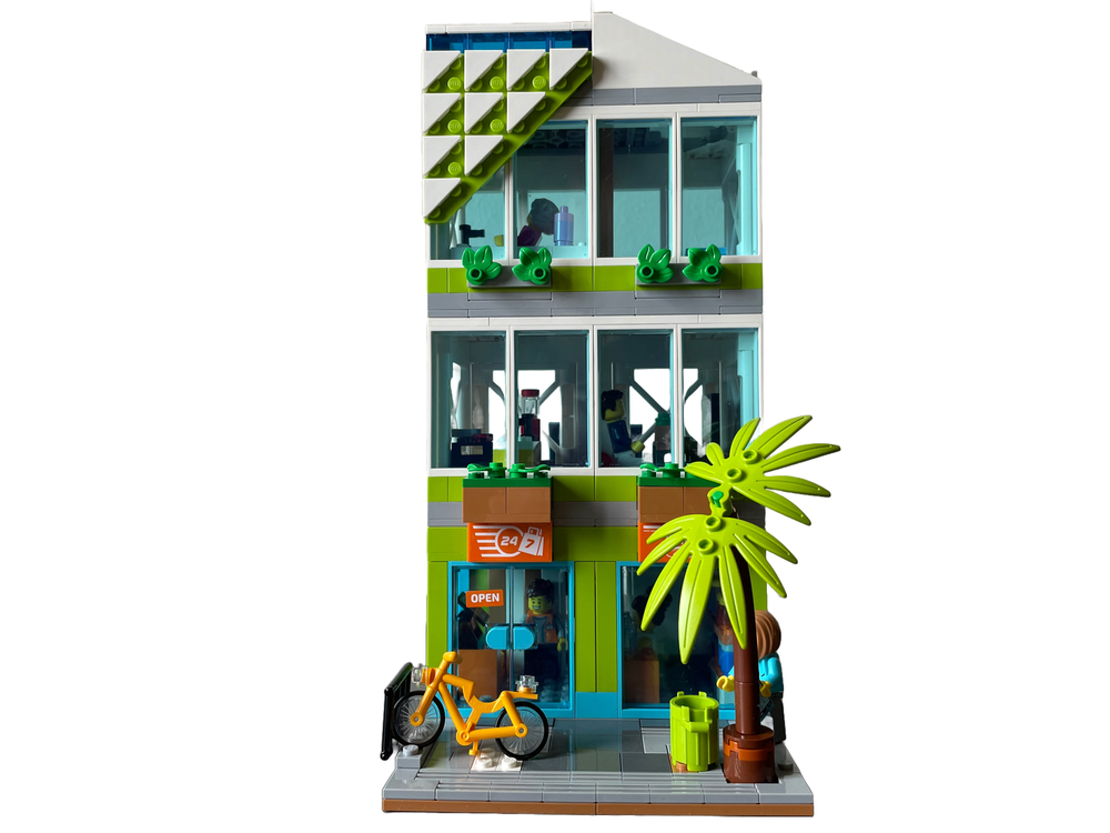 Lego Moc City Apartments 3 Storey Modular Alternate Build Of 60365 By