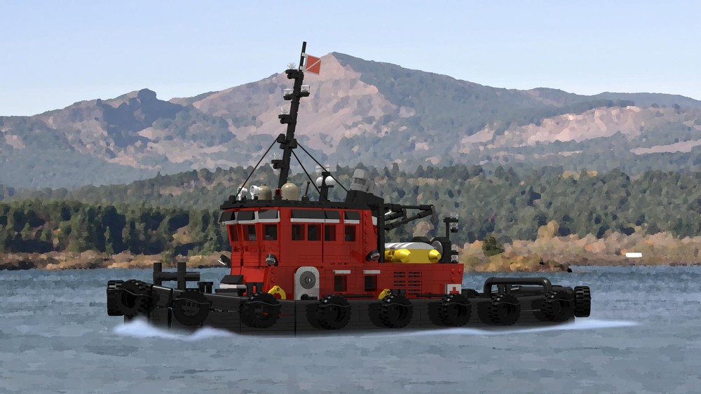 LEGO MOC Harbor Tug by Yellow.LXF | Rebrickable - Build with LEGO
