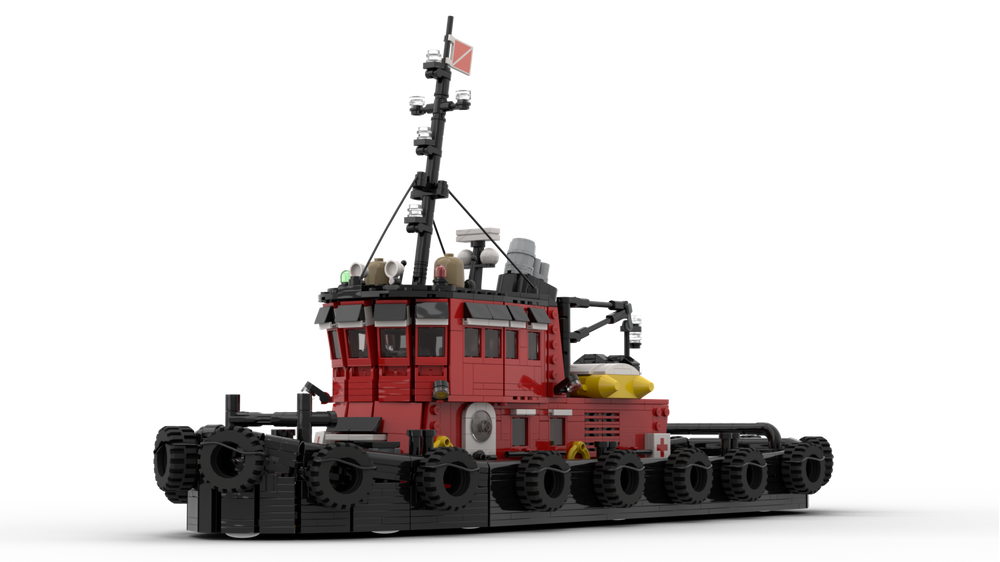 Lego Moc Harbor Tug By Yellowlxf Rebrickable Build With Lego