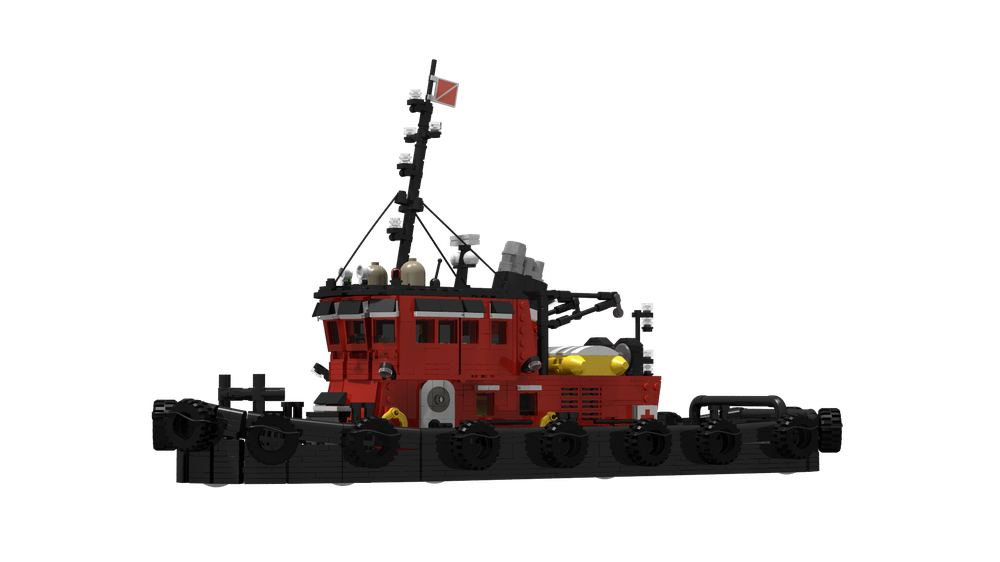 Lego Moc Harbor Tug By Yellowlxf Rebrickable Build With Lego
