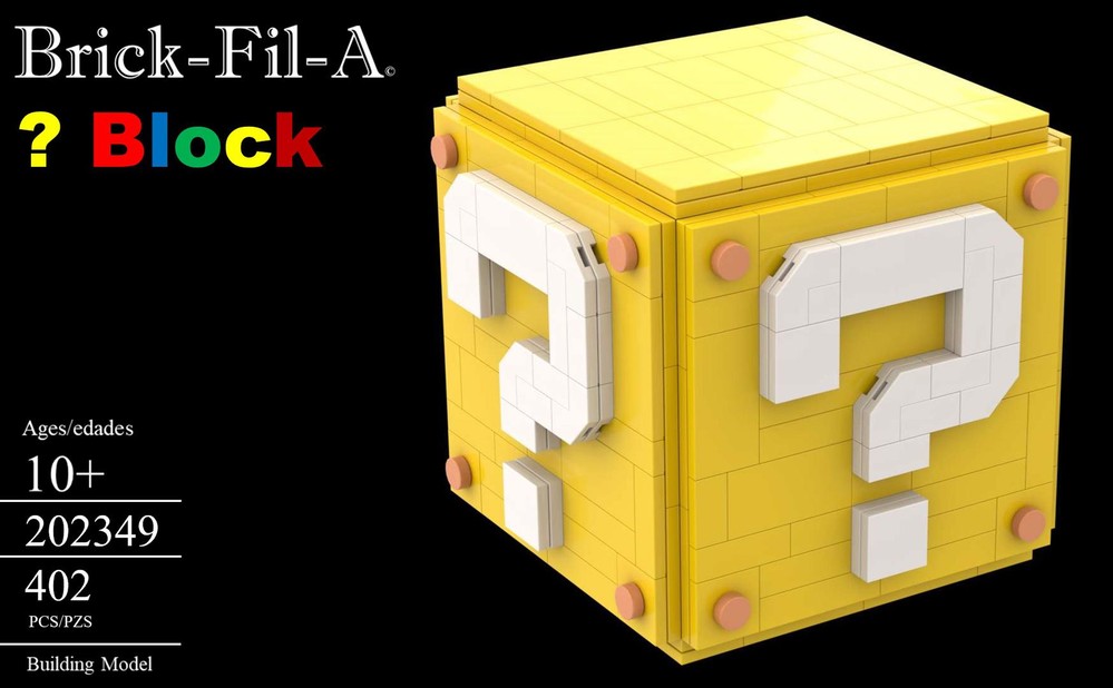 LEGO MOC Question Mark Block by Brick-Fil-A-Builds | Rebrickable ...