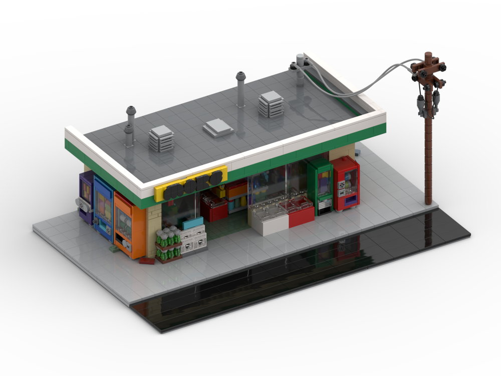 LEGO MOC Convenience Store by insomnia_builds | Rebrickable - Build ...
