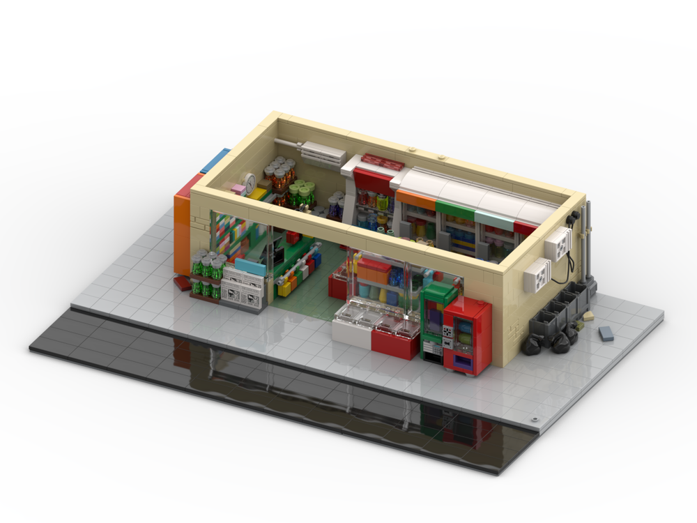 LEGO MOC Convenience Store by insomnia_builds | Rebrickable - Build ...