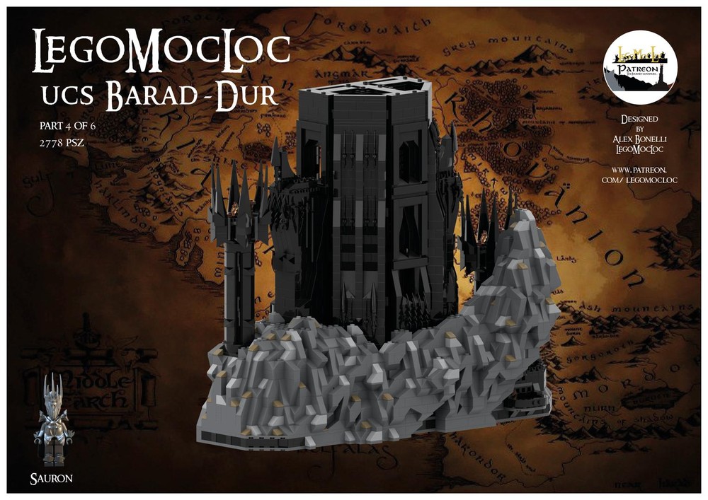 LEGO MOC UCS Barad-Dur part 4/6 by LegoMocLoc | Rebrickable - Build ...