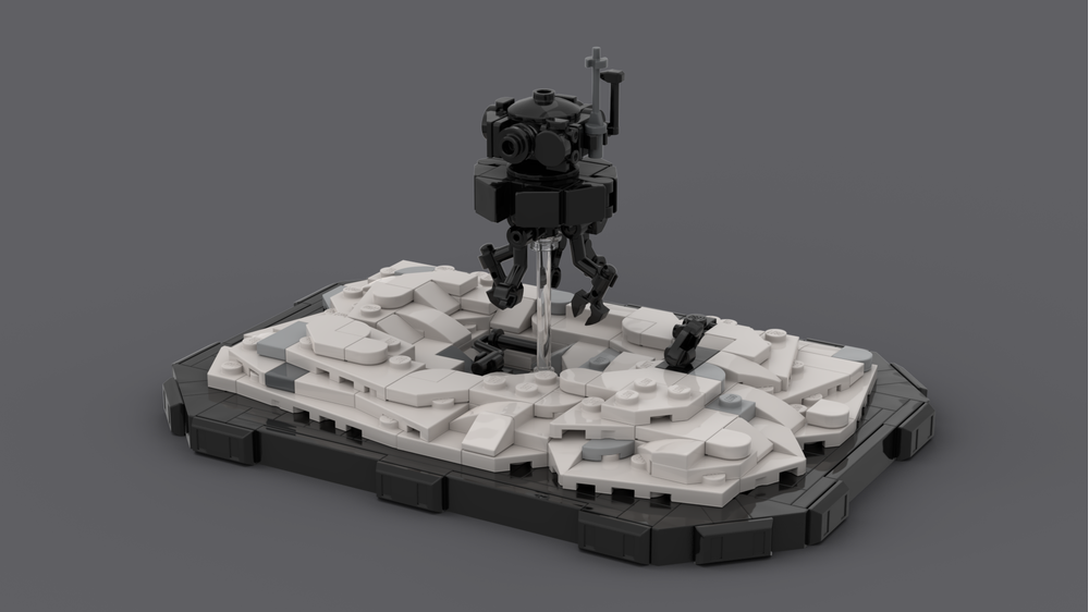 Lego Moc Imperial Probe Droid Diorama By Beanbricks Rebrickable
