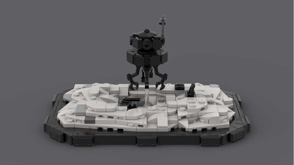Lego Moc Imperial Probe Droid Diorama By Beanbricks Rebrickable