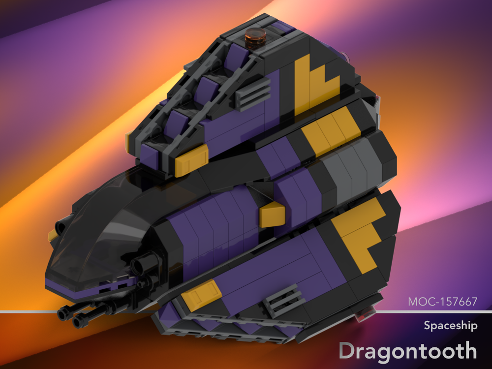 Lego Moc Spaceship Dragontooth By Brampf Rebrickable Build With Lego