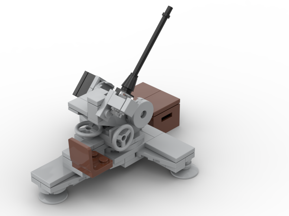 Lego Moc German Ww2 Flugzeugabwehrkanone 38 Moc By Miloš Rebrickable