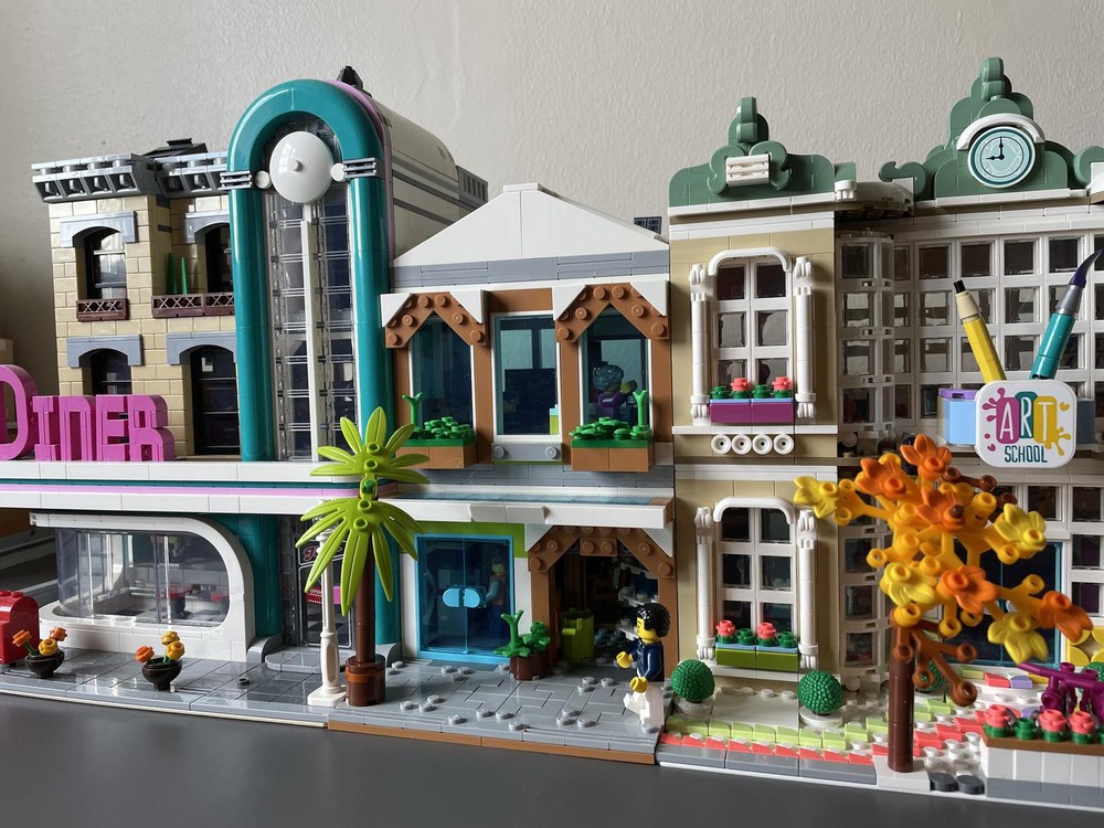 Lego Moc City Store And Apartment Modular Alternate Build Of 60365 By Re