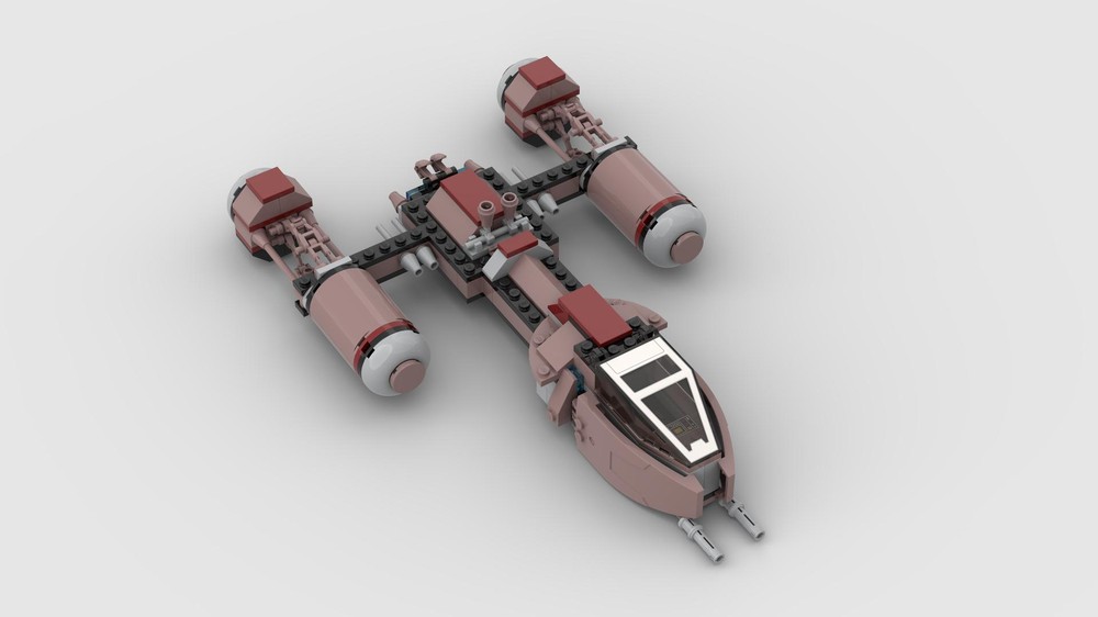LEGO MOC All Sand Red elements Y-Wing by Grompy | Rebrickable - Build ...